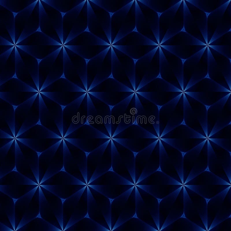 Dark Blue Starry Night Pattern Stock Illustration - Illustration of ...