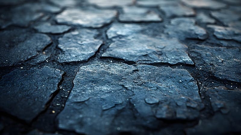 Dark Blue Stone Pavement Background Stock Illustration - Illustration ...