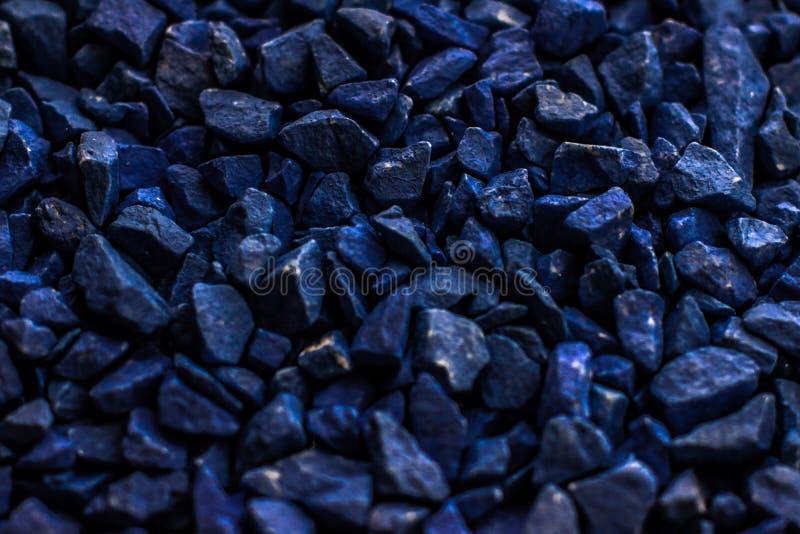 Dark Blue Stone Pebbles As Abstract Background Texture, Landscape ...