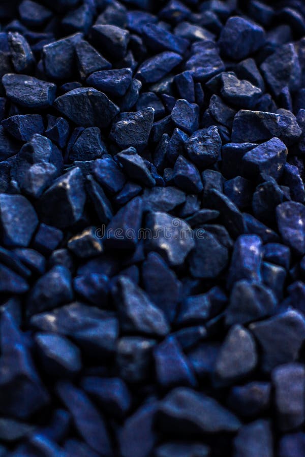 Dark Blue Stone Pebbles As Abstract Background Texture, Landscape ...
