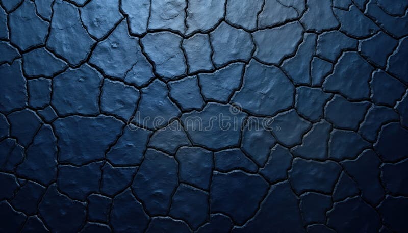 Dark Blue Stone Texture Background with Rough Cracked Pattern. Image ...