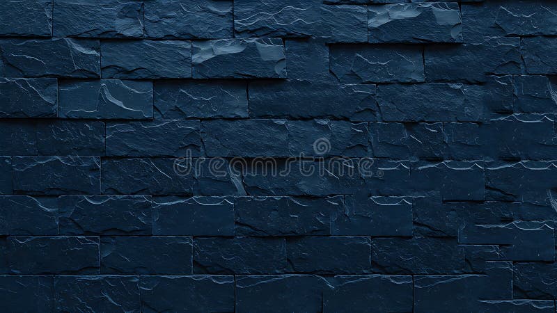 Dark Blue Stone Wall Cladding Texture Background Stock Illustration ...
