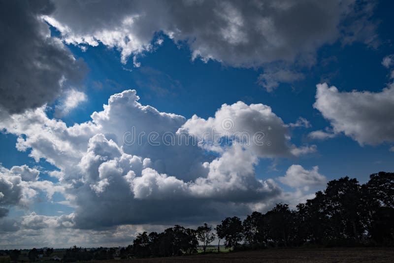 Dark Blue Stormy Sky Background Stock Image - Image of natural, cloud ...
