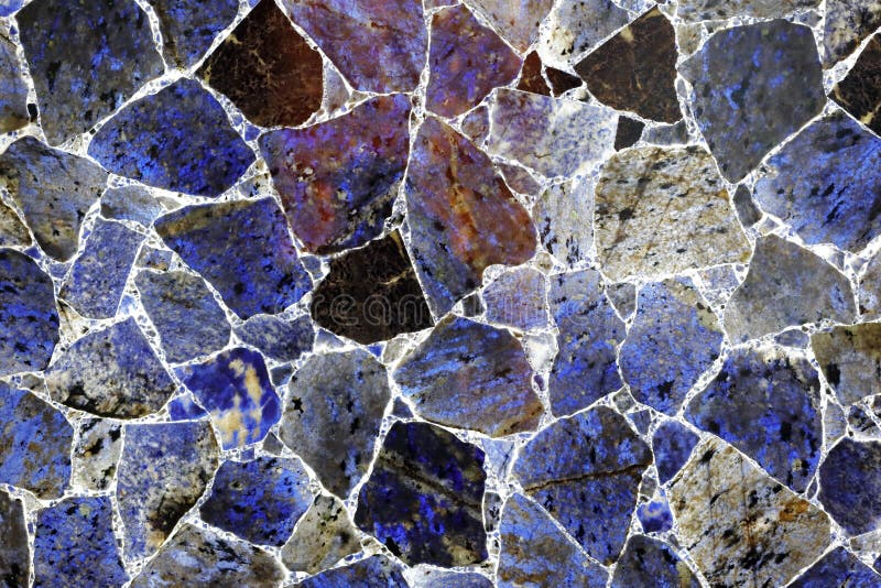 Dark Blue Superior Natural Stone Material Stock Photo - Image of black ...