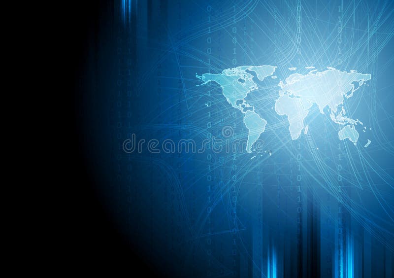 Binary System Table From Base Two To Base Ten Stock Vector