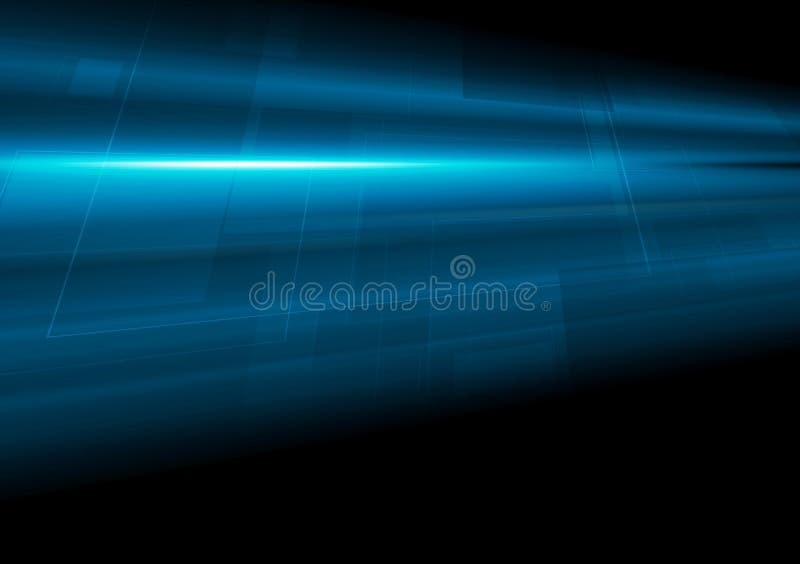 Dark Blue Tech Motion Abstract Background Stock Vector - Illustration ...