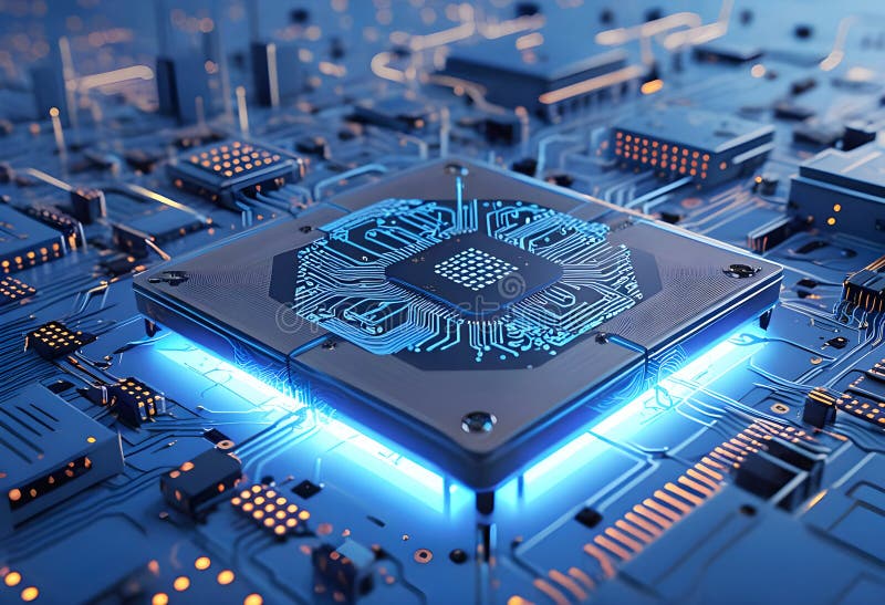 Dark Blue Technology Aesthetics Artificial Intelligence Stock ...