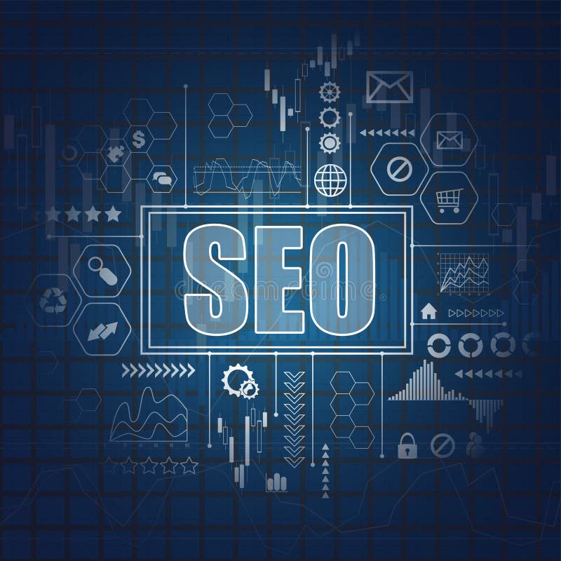 Digital SEO Symbols Chart Background Stock Vector - Illustration of ... Digital SEO Symbols Chart Background Stock Vector - Illustration of ...