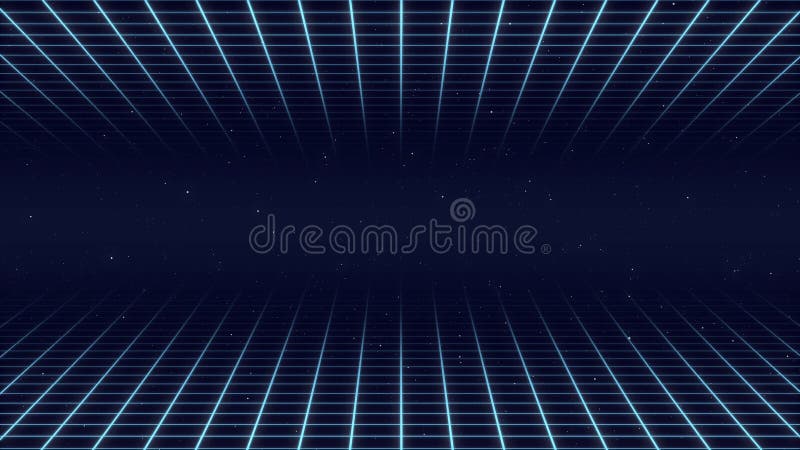Dark Blue Technology Retro Background. 8 Bit Animation Stock Video ...