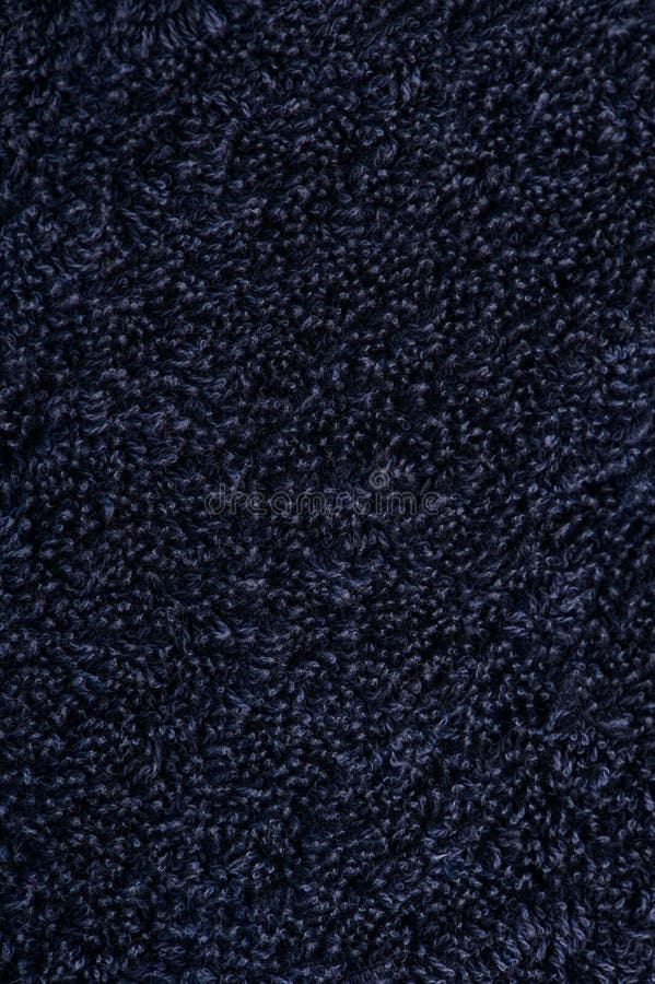 Dark Blue Cotton Terry Cloth Texture, Background. Stock Photo - Image ...