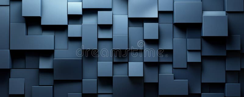 A Dark Blue Tiled Background Features a Square Grid Pattern and Texture ...