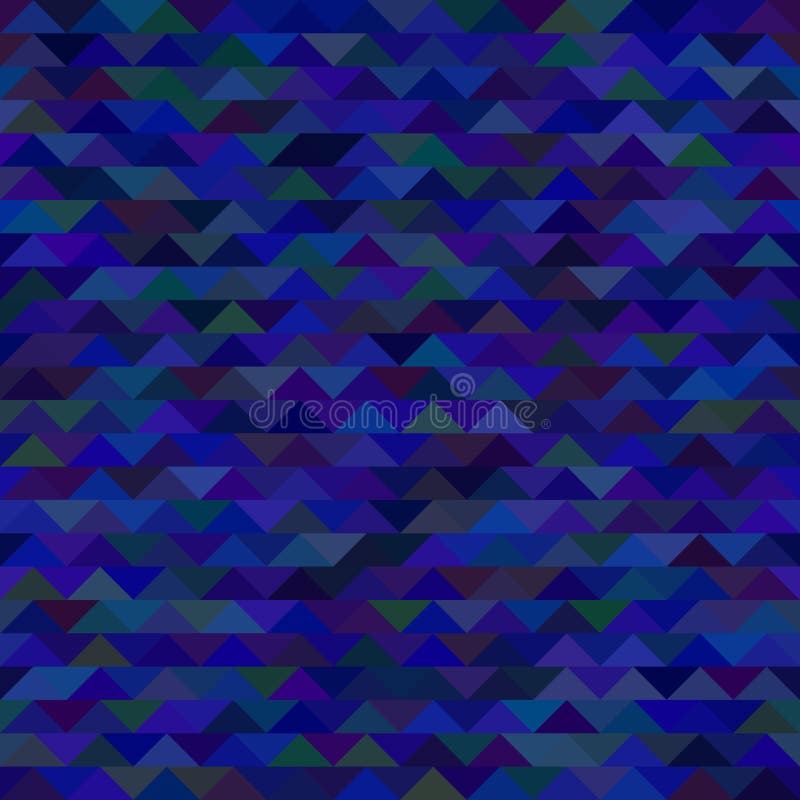 Dark Blue Triangle Mosaic Seamless Pattern Stock Vector - Illustration ...