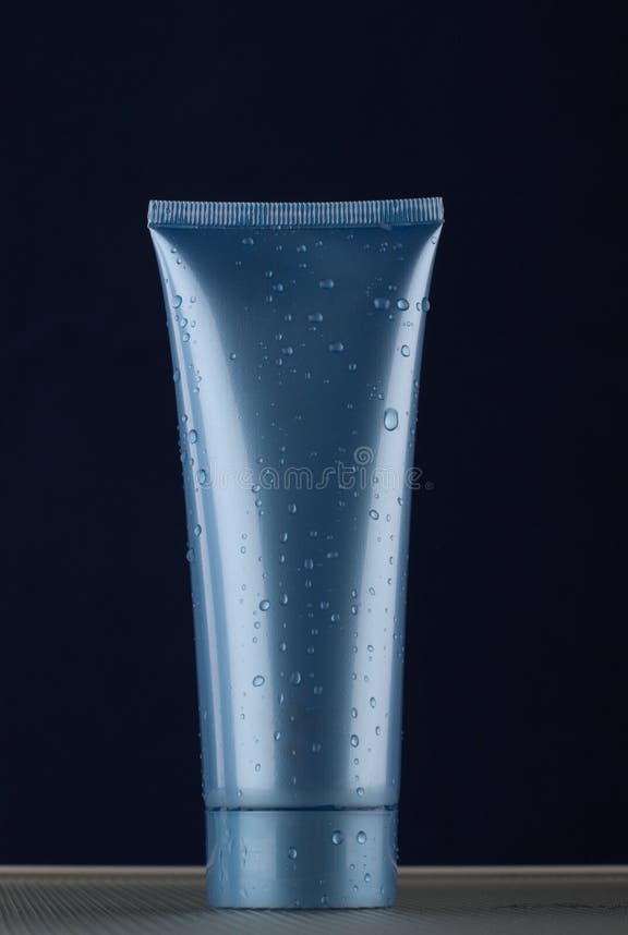 Dark blue tube stock image. Image of balm, shape, toothpaste - 19640417