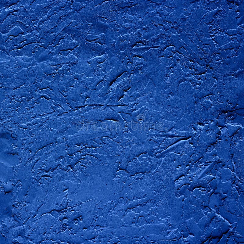 The Dark Blue Wall Texture Covered with Decorative Plaster Architecture ...