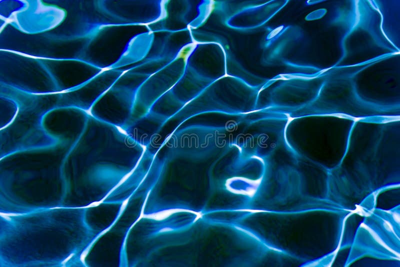 Dark Blue Water with Sunlight Reflections Texture Background. Stock ...