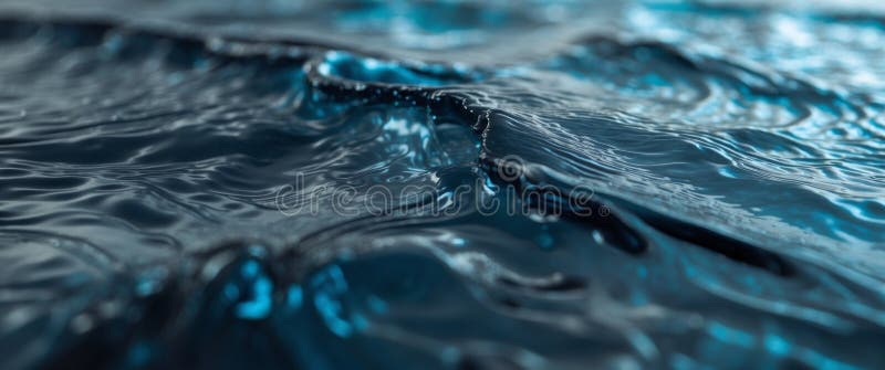 Dark Blue Water Texture Closeup Background. Stock Image - Image of ...