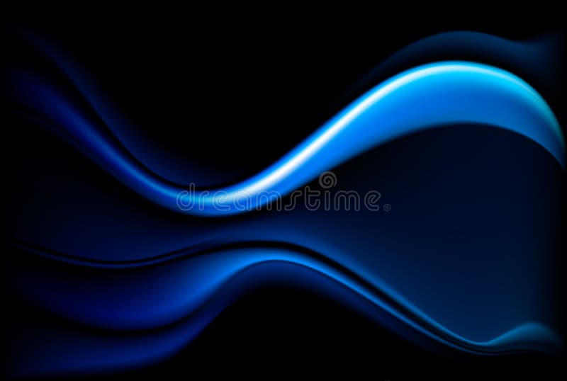 Dark blue wave background stock vector. Illustration of dark - 15047614