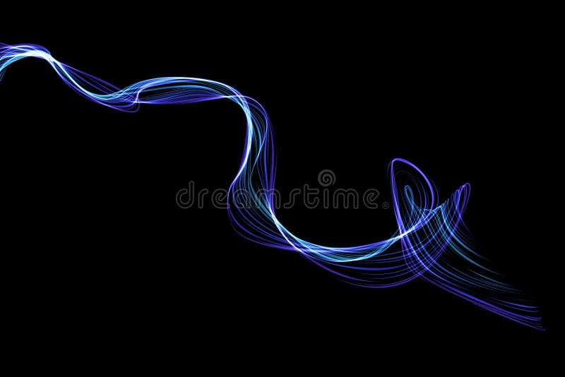 Dark Blue Wave Spectrum Waves Abstract Dynamic Colorful Light Flow and ...