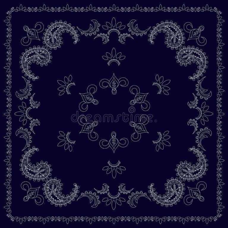 Blue Bandana Banner Stock Illustrations – 1,229 Blue Bandana Banner ...