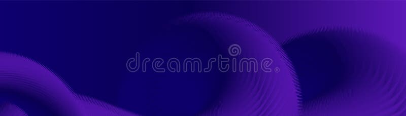 Dark Blue Wide Web Banner. Abstract Technology Background Stock Vector ...