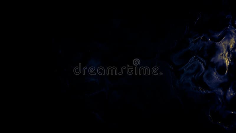 Dark Blue - Yellow Organic Forms Forms - Abstract 3D Rendering Stock ...