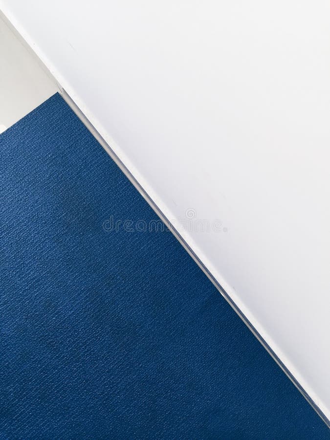 Dark Blue Yoga Mat on the Floor in White Room Backdrop Stock Image ...