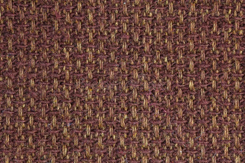 Dark Brawn Fabric Background Texture. Detail of Textile Material Close ...