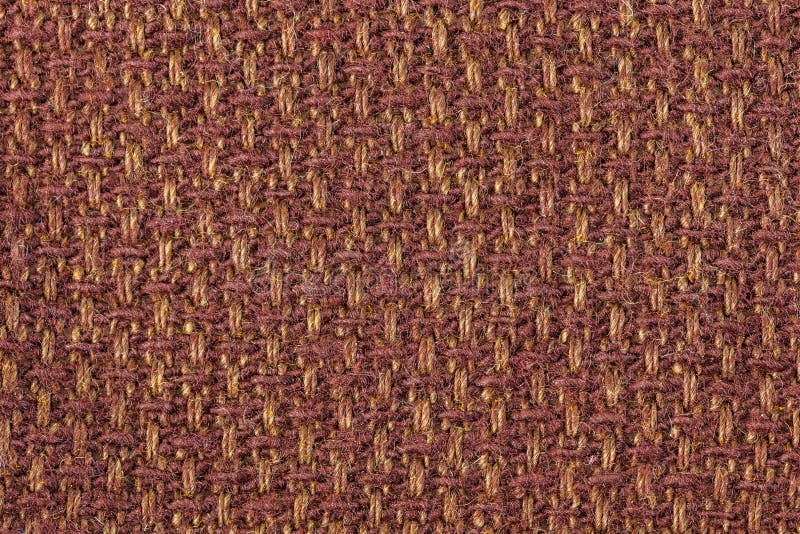 Dark Brawn Fabric Background Texture. Detail of Textile Material Close ...