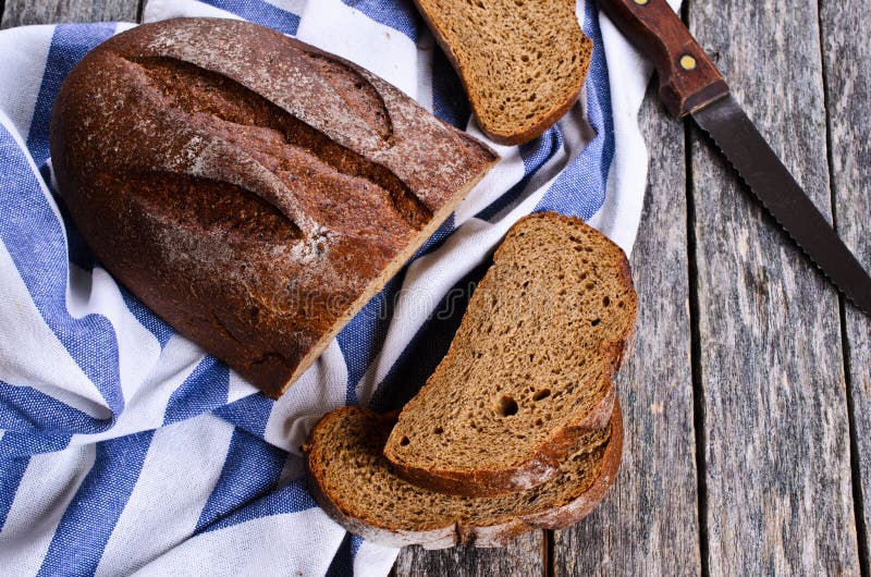 Dark bread stock photo. Image of loaf, dark, bake, meal - 57721410