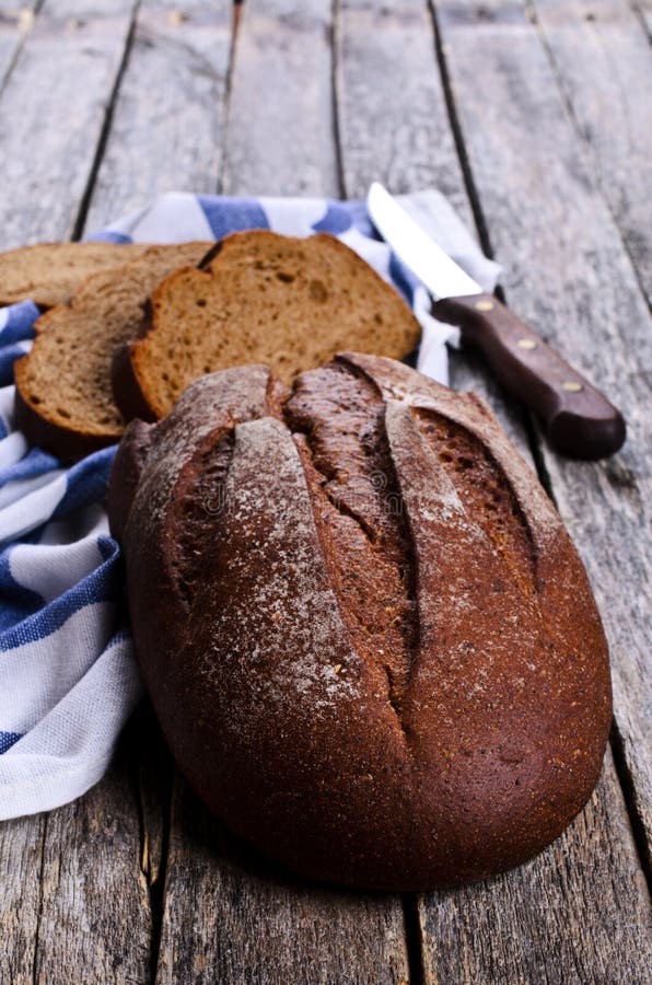 Dark bread stock image. Image of bread, grain, eating - 57758493