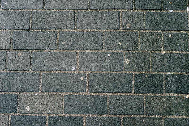 Dark Brick Path Texture Background Stock Image - Image of background ...