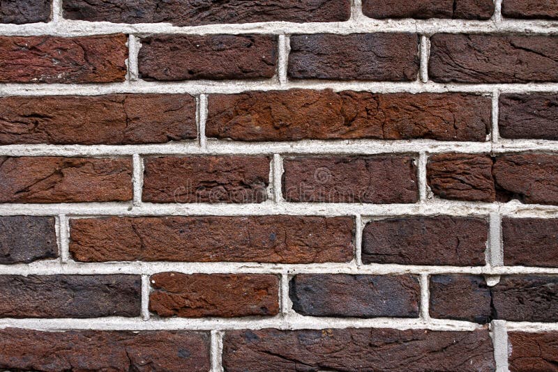 Dark Brick Wall Close Up Detail Stock Image - Image of rough ...