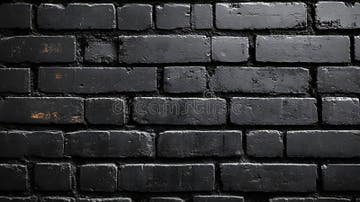Dark Brick Wall Texture Seamless Pattern Close Up Interior Design ...