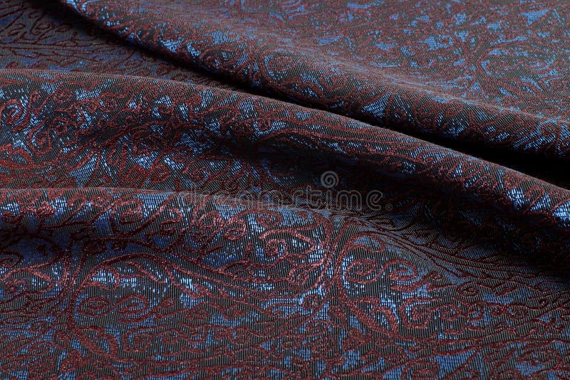 Dark brocade stock image. Image of material, curve, decor - 4975801
