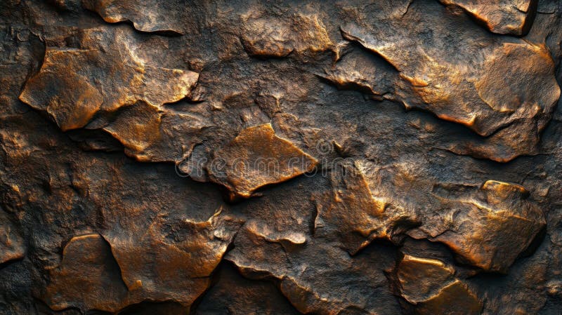 Dark Bronze Rock Surface Texture Detail Stock Illustration ...