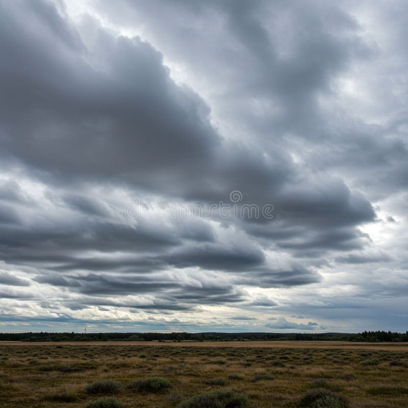 Dark, Brooding Clouds Fill the Sky, Creating a Moody and Overcast ...