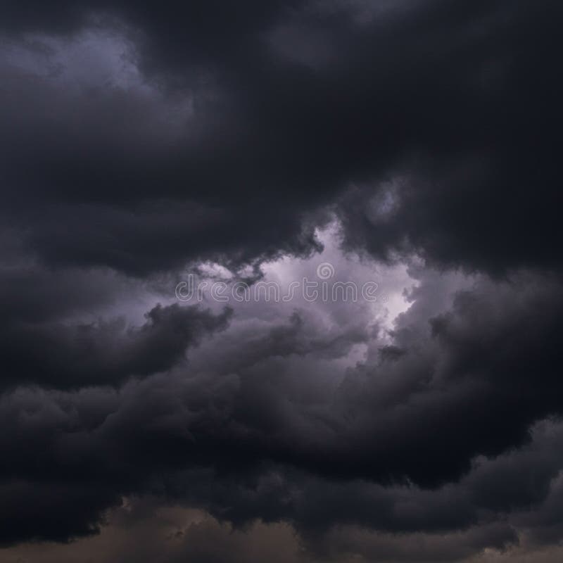 Dark, Brooding Storm Clouds Fill the Sky, Creating a Dramatic Scene ...