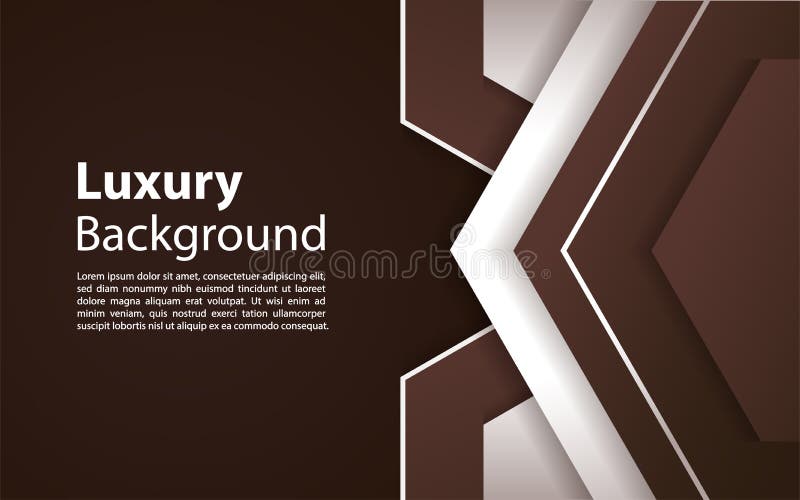 Dark Brown Abstract Background with Overlap Layers Stock Vector ...