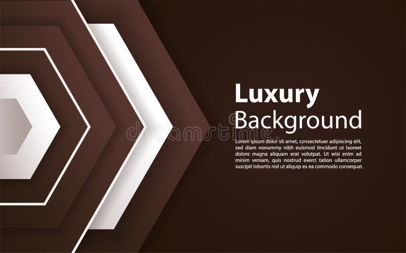 Dark Brown Abstract Background with Overlap Layers Stock Vector ...