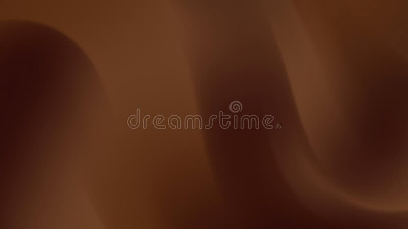 Dark Brown Abstract Background with Smooth Blurred Wavy Gradient Flow Stock Illustration ...