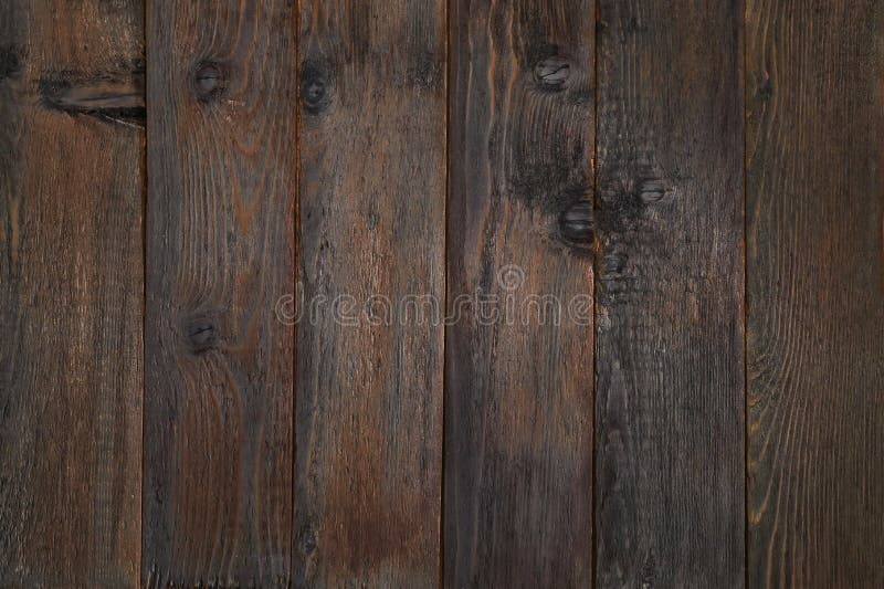 Dark Brown Boards with Knots with a Natural Pattern. Vertical Panels ...