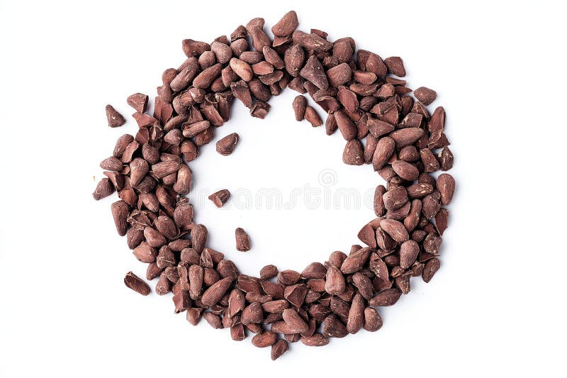 Dark Brown Chocolate Circles Scattered Across Isolated Transparent ...