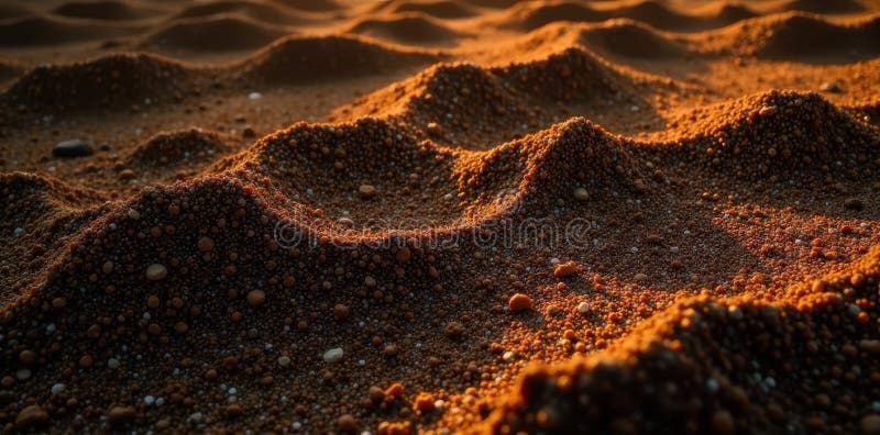 Dark Brown Coarse Sand, Deep Shadows, Rugged Texture , Texture ...
