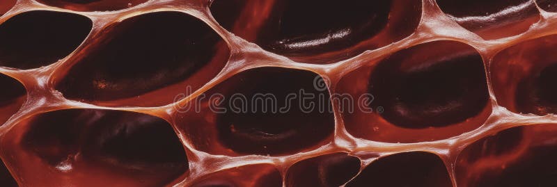 Texture of Dark Brown Cone Wafer with Tightly Packed Hexagons and Dense ...