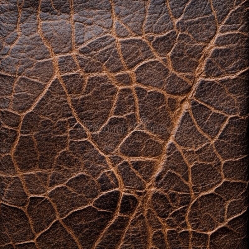 Dark Brown Cracked Leather Texture Stock Illustration - Illustration of ...
