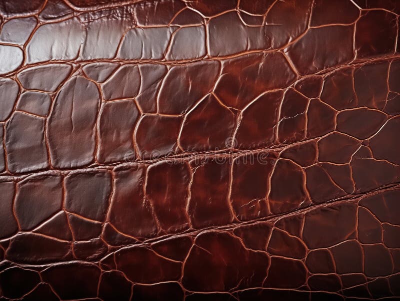 Dark Brown Crocodile or Reptile Leather Texture Stock Illustration ...