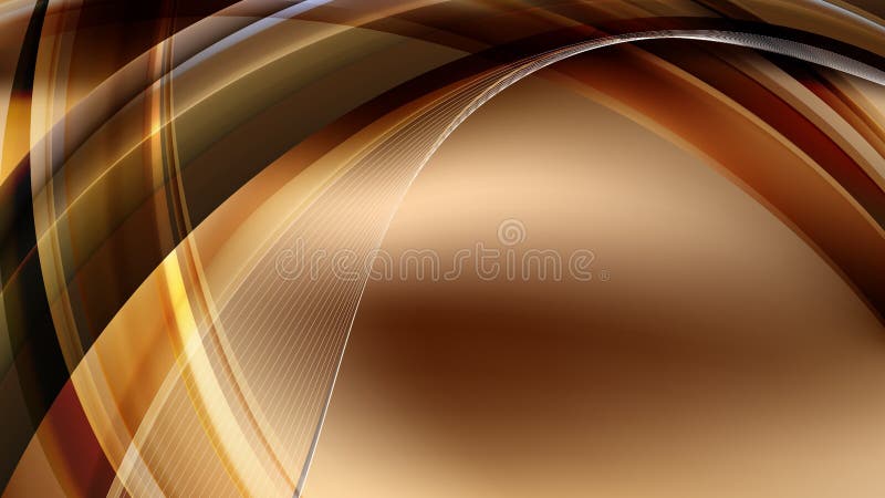 Dark Brown Curved Lines Background Stock Vector - Illustration of ...