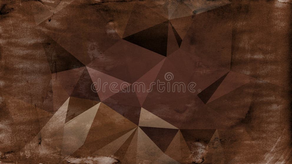 Dark Brown Distressed Polygon Pattern Background Image Stock Illustration - Illustration of ...