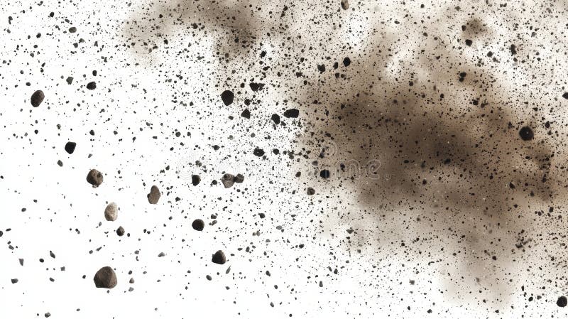 Dark Brown Dust Explosion High-Res Image,Abstract Texture, Particle ...