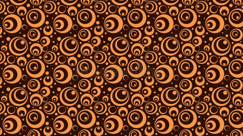 Dark Brown Geometric Retro Circles Pattern Background Image Stock ...